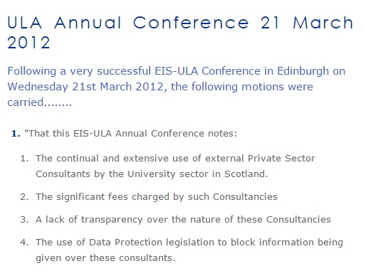 ULA Annual Conference 21 March 2012